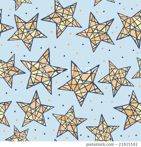 Vector seamless colorful stars pattern - Stock Illustration [21915581 ...