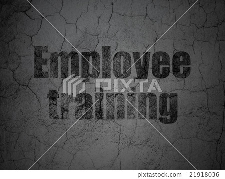 Learning concept: Employee Training on grunge wall-插圖素材 [21918036 ...