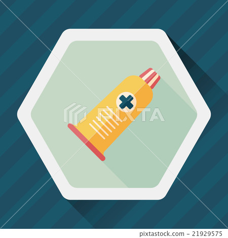 tube flat icon with long shadow - Stock Illustration [21929575] - PIXTA