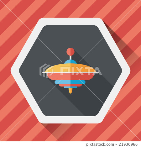 Gyro flat icon with long shadow,eps10 - Stock Illustration [21930966 ...