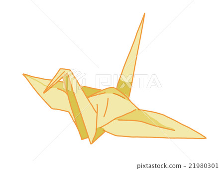 Folded paper crane - Stock Illustration [21980301] - PIXTA