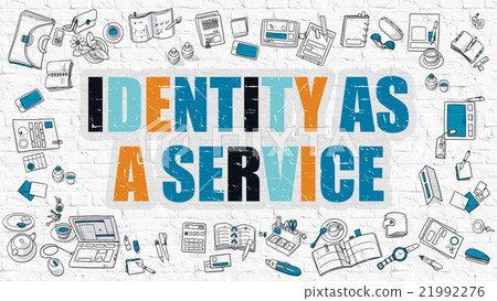 Identity as a Service Concept. Multicolor on White - Stock Illustration ...