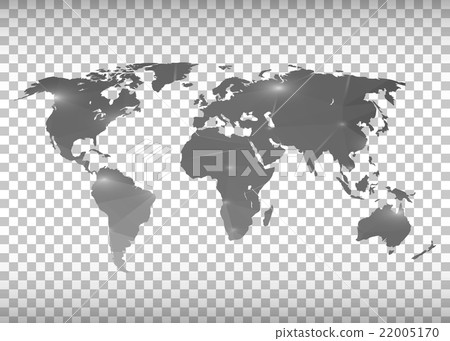 Abstract creative concept vector map of the world - Stock Illustration ...