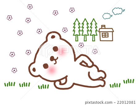 Relaxing bear - Stock Illustration [22012081] - PIXTA