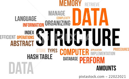 word cloud - data structure - Stock Illustration [22022021] - PIXTA