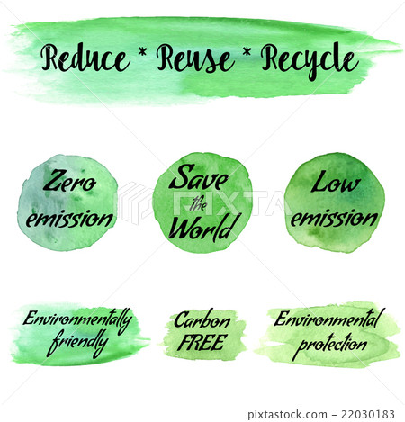 Vector environmental eco labels - Stock Illustration [22030183] - PIXTA