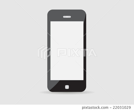 Perfectly detailed modern smart phone isolation - Stock Illustration ...