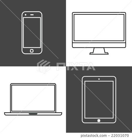 Digital devices set - Stock Illustration [22031070] - PIXTA