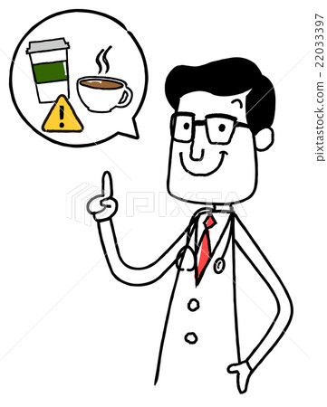 Illustration Material: Doctor Warning Caution... - Stock Illustration ...