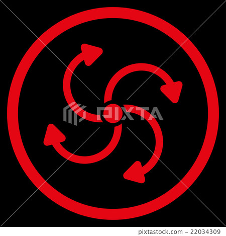 Fan Rotation Icon - Stock Illustration [22034309] - PIXTA