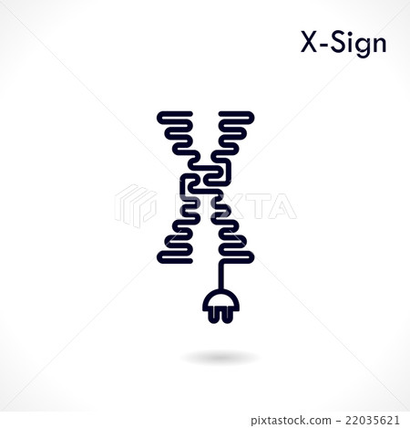 Creative X- letter icon abstract logo design - Stock Illustration ...