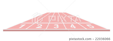 Running track in pink design - Stock Illustration [22036066] - PIXTA