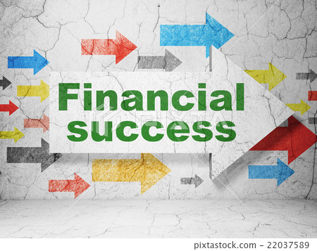 Banking concept: arrow with Financial Success on - Stock Illustration ...