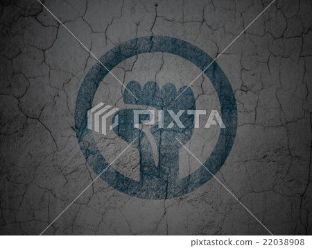 Political concept: Uprising on grunge wall - Stock Illustration ...