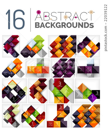 Collection of abstract backgrounds - Stock Illustration [22039122] - PIXTA