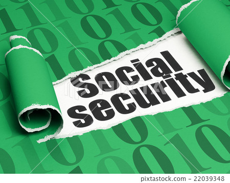 Safety concept: black text Social Security under - Stock Illustration ...