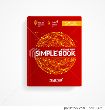 Book Cover with Abstract Sphere. Vector - Stock Illustration [22039374 ...