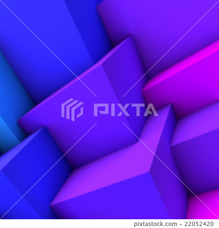 Abstract background with blue gradient cubes - Stock Illustration ...