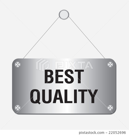 silver metallic best quality sign-插圖素材 [22052696] - PIXTA圖庫