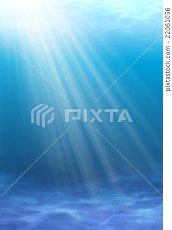 Shallow sea into which light fills - Stock Illustration [22061056] - PIXTA