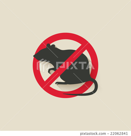 rat warning sign - Stock Illustration [22062841] - PIXTA