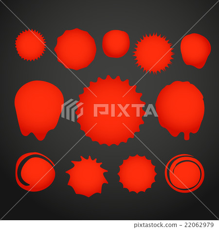 Different color ink blots. Template for a text - Stock Illustration ...