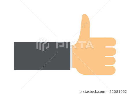 Like hand finger up sign icon vector - Stock Illustration [22081962 ...