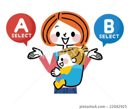 Mother-child selection - Stock Illustration [22082925] - PIXTA