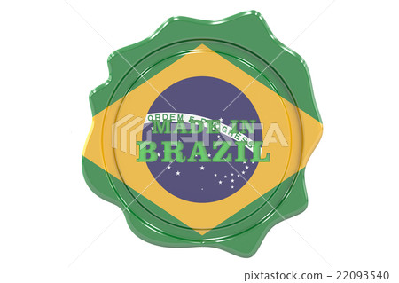made in Brazil seal, stamp. 3D rendering - Stock Illustration [22093540 ...