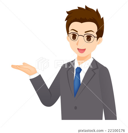 Male guide pose - Stock Illustration [22100176] - PIXTA