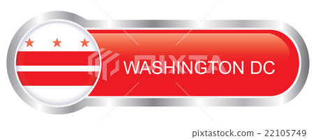 Washington dc Flag glossy banner - Stock Illustration [22105749] - PIXTA