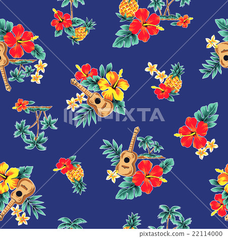 Aloha shirt pattern - Stock Illustration [22114000] - PIXTA