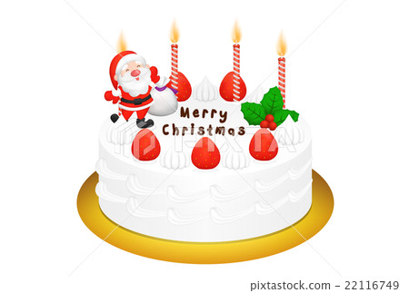 Real illustration of Christmas cake - Stock Illustration [22116749] - PIXTA