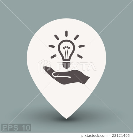 Pictograph of light bulb - Stock Illustration [22121405] - PIXTA