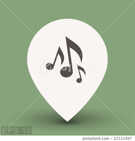 Pictograph of music note - Stock Illustration [22122487] - PIXTA