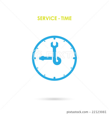 Maintenance and repair Time.Repair logo elements - Stock Illustration ...