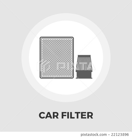 Automotive filter flat icon - Stock Illustration [22123896] - PIXTA