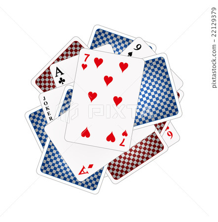 Back sides and front sides of playing cards - Stock Illustration ...