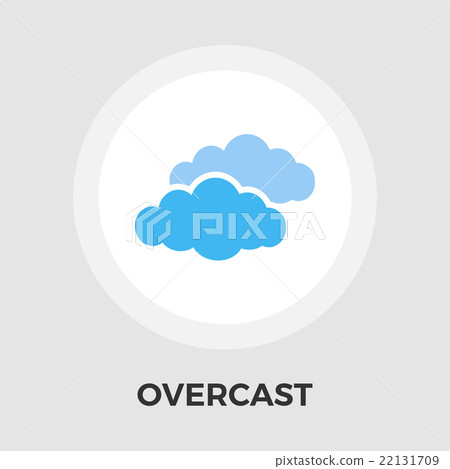 Overcast icon vector. - Stock Illustration [22131709] - PIXTA