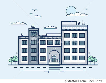 Police Station Building Drawing