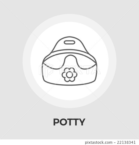 Potty vector flat icon - Stock Illustration [22138341] - PIXTA