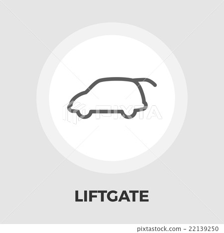Liftgate car flat icon - Stock Illustration [22139250] - PIXTA