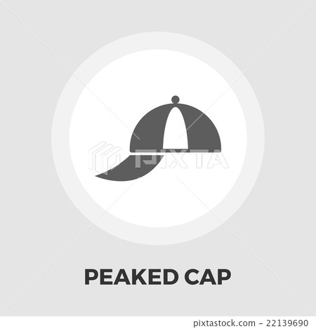 Peaked cap icon flat - Stock Illustration [22139690] - PIXTA