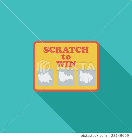Scratch card flat icon - Stock Illustration [22149609] - PIXTA