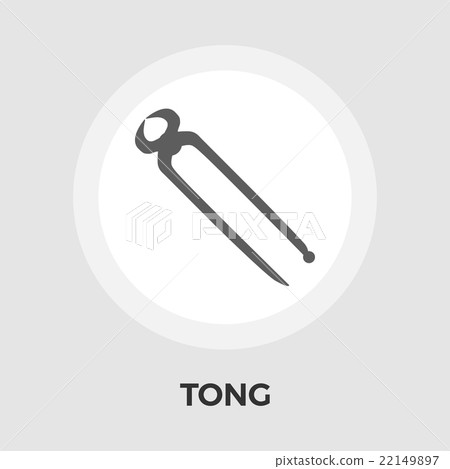 Tong vintage vector flat icon - Stock Illustration [22149897] - PIXTA