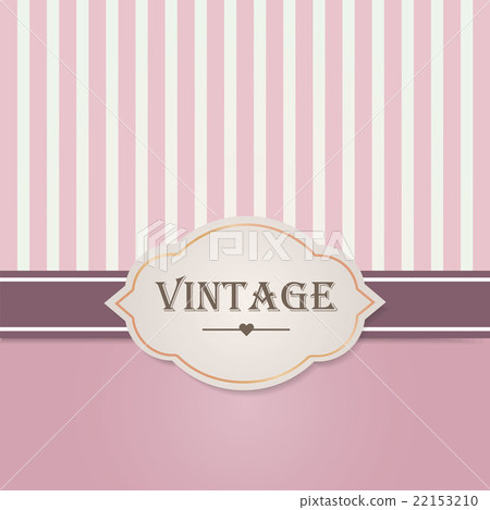 Pink vintage style label frame. - Stock Illustration [22153210] - PIXTA