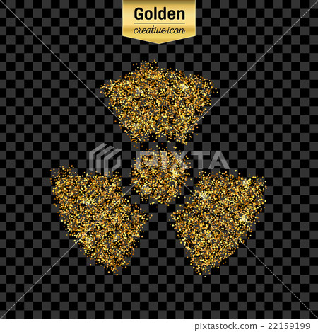 Gold glitter vector icon - Stock Illustration [22159199] - PIXTA