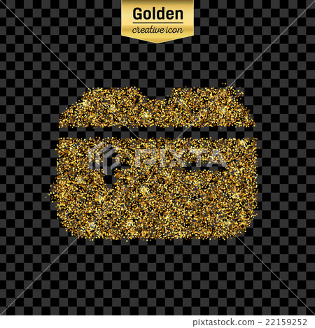 Gold glitter vector icon - Stock Illustration [22159252] - PIXTA