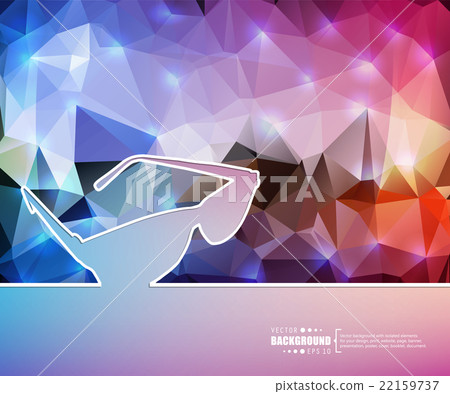 Creative vector glasses. Art illustration template - Stock Illustration ...