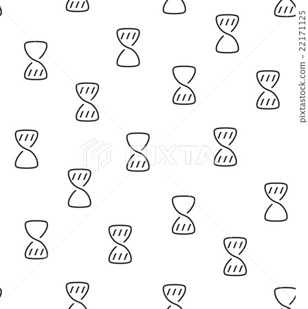 Hourglass wait seamless pattern - Stock Illustration [22171125] - PIXTA